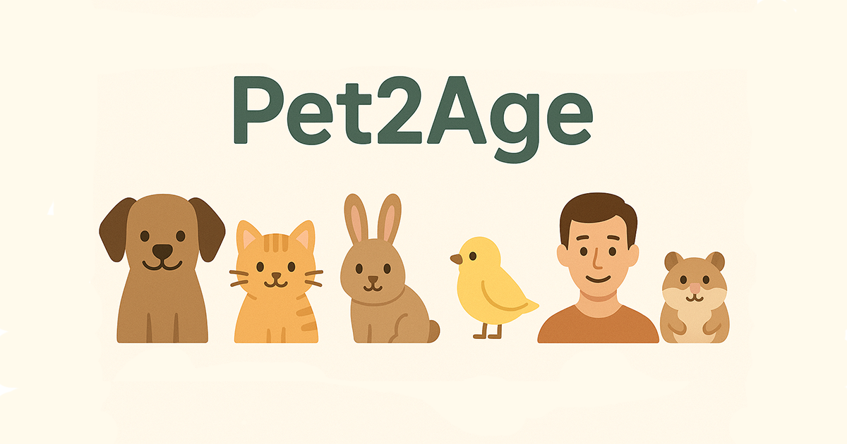 Pet Age Calculator - Convert Your Pet's Age to Human Years